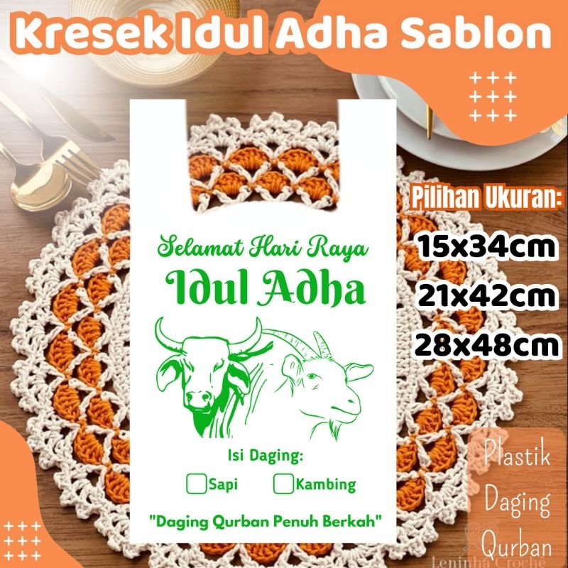 Jual ECER Plastik Daging Kurban Centang Idul Adha/Qurban Idul Adha ...