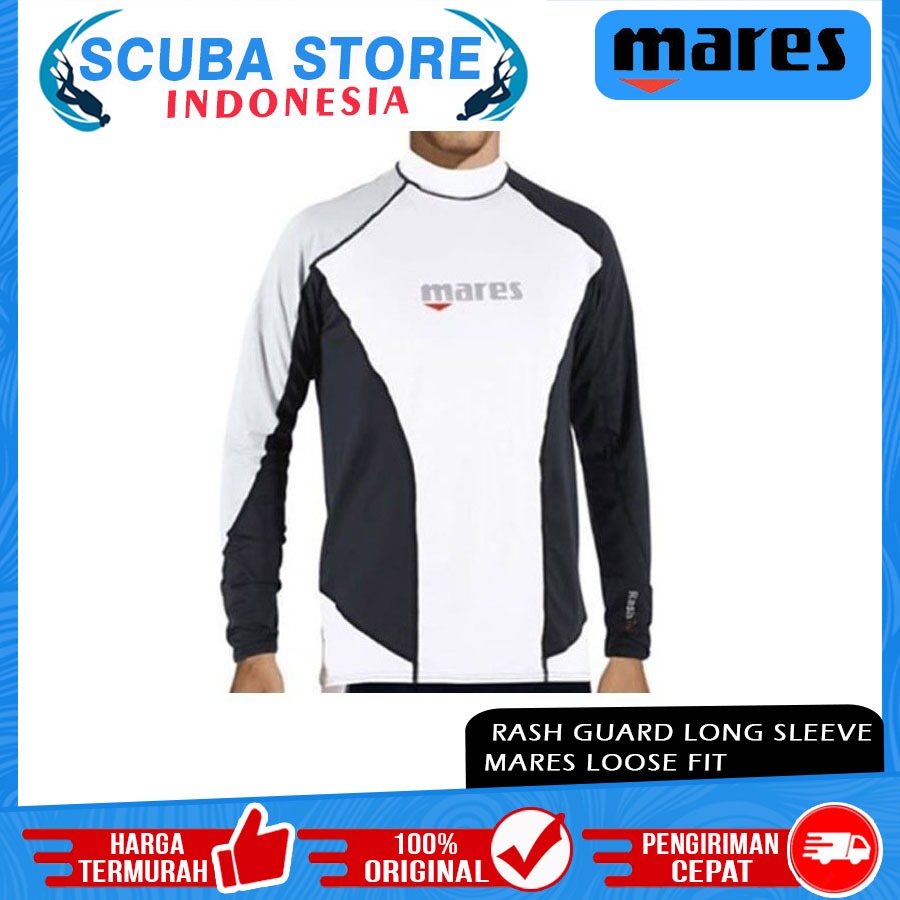 Jual Rash Guard Mares Men Long Sleeve Loose Fit Baju Selam Snorkling ...