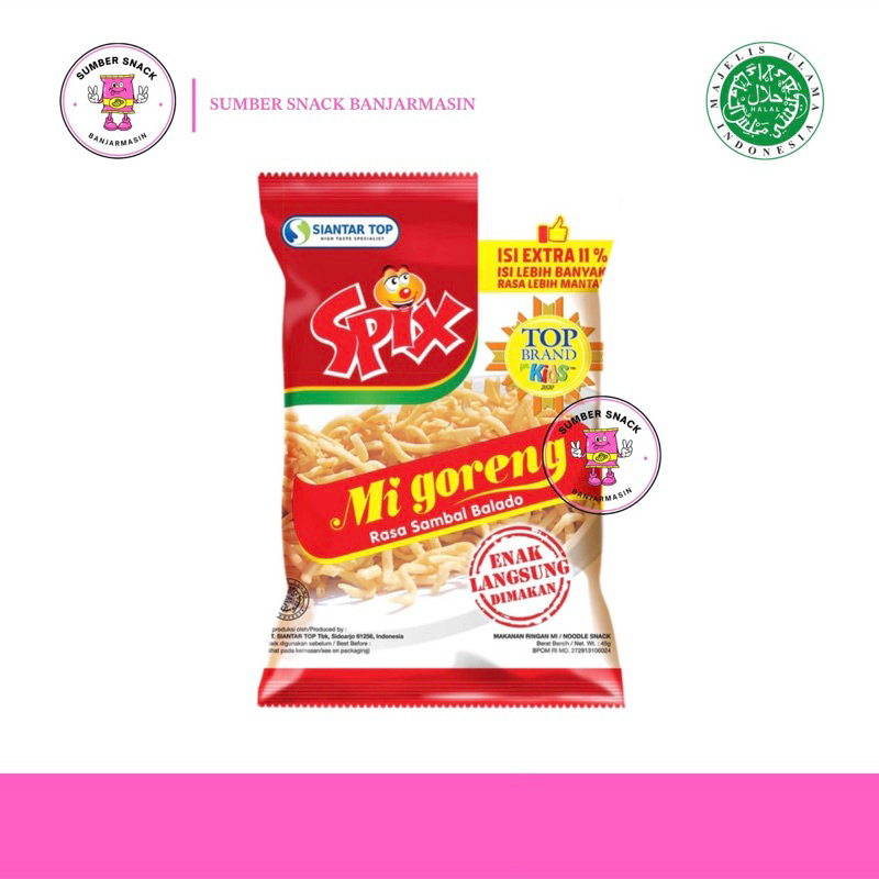 Jual Snack Spix Mi Goreng Rasa Sambal Balado (50g) | Shopee Indonesia