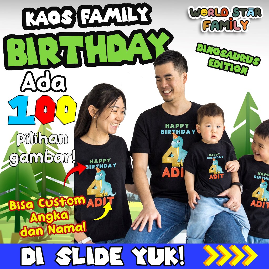 Jual WSF Kaos Ulang tahun Dinosaurus Kaos Ulang tahun Anak Kaos Couple ... Jual WSF Kaos Ulang tahun Dinosaurus Kaos Ulang tahun Anak Kaos Couple ...