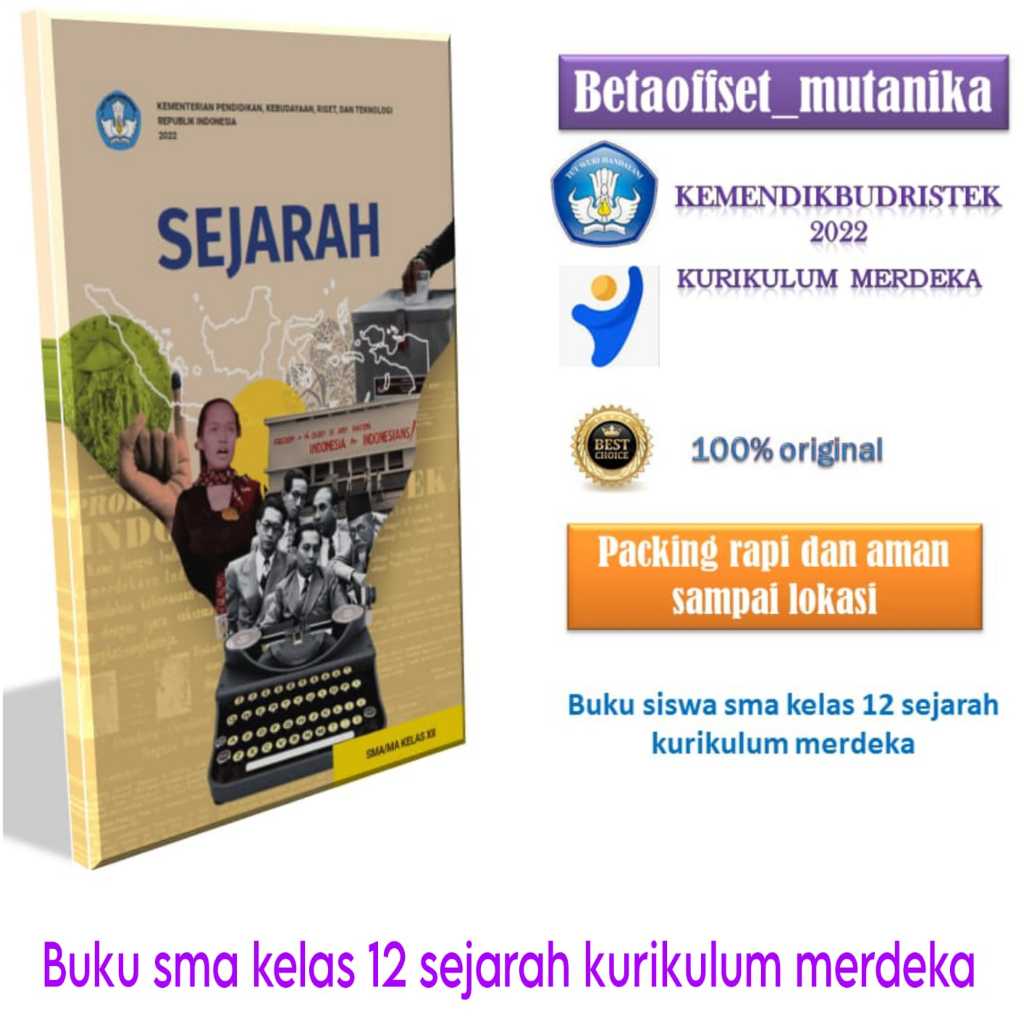 Jual Buku sma ma siswa klas kls kelas 12 3 XII sejarah kurikulum merdeka kurmer | Shopee Indonesia