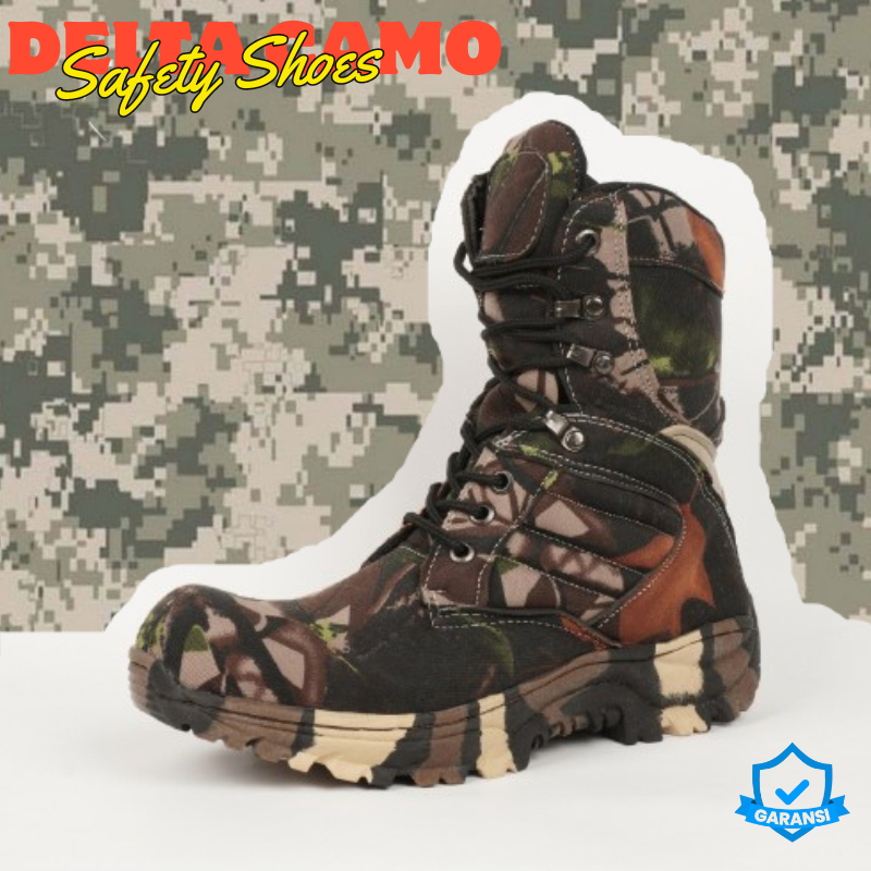 Jual Sepatu Pdl Tinggi Pria Wanita Ujung Besi -Delta Cordura Tactical ...