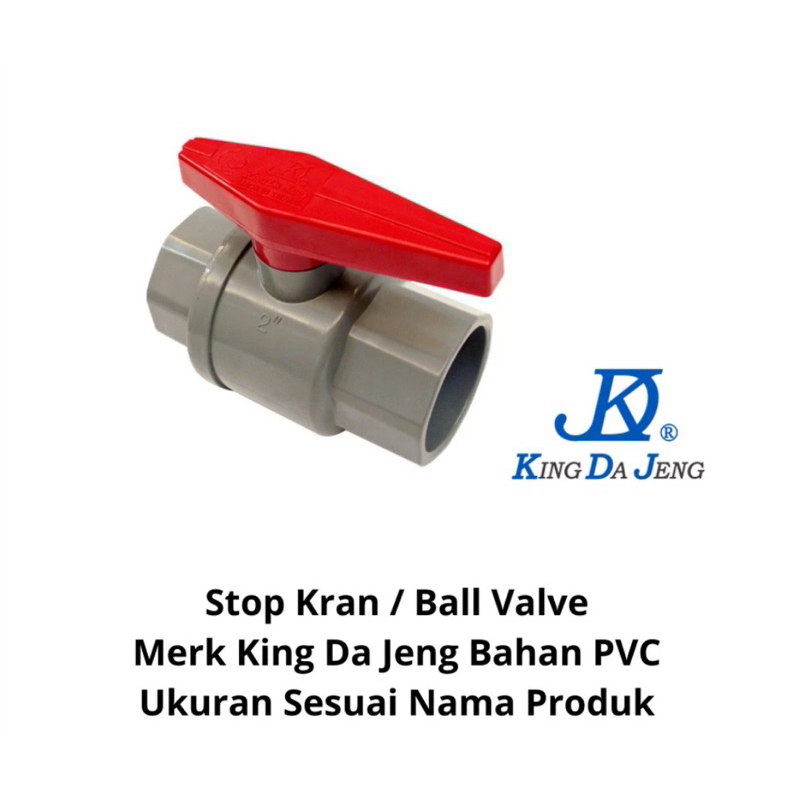 Jual Stop Kran KDJ PVC 2 Inch – Kran Air Plastik Anti Bocor, Tahan Lama ...