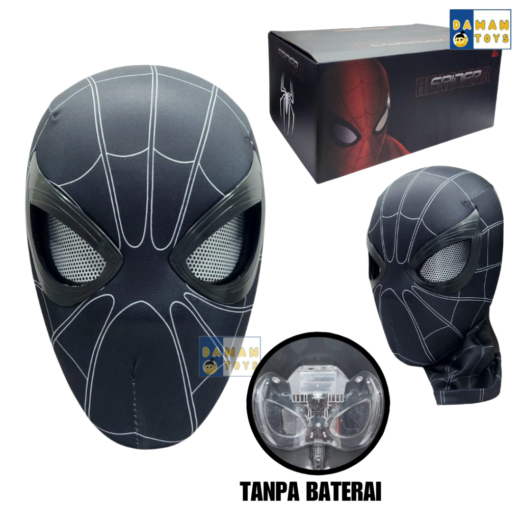 Jual Topeng Mask Spiderman Headgear Superhero Chin Control Cosplay ...
