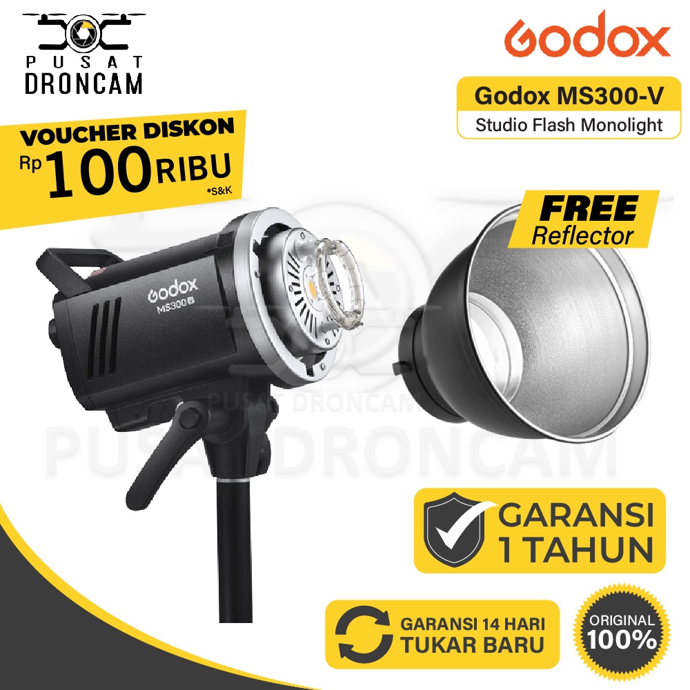 Jual Godox MS300-V Studio Flash Monolight MS-300V / MS300V / MS-300-V ...