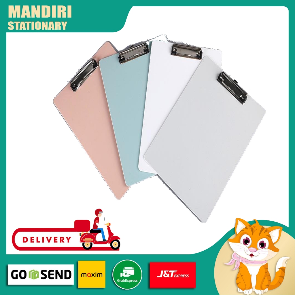 Jual Papan Klip plastik Multi Paket Ukuran huruf A4 Clipboard berwarna ...