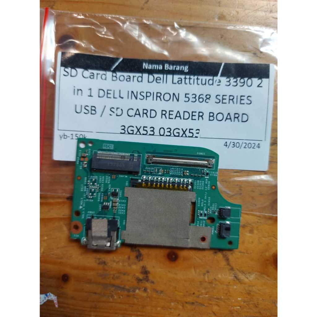 Jual SD Card Board Dell Latitude 3390 2 in 1 DELL INSPIRON 5368 SERIES ...