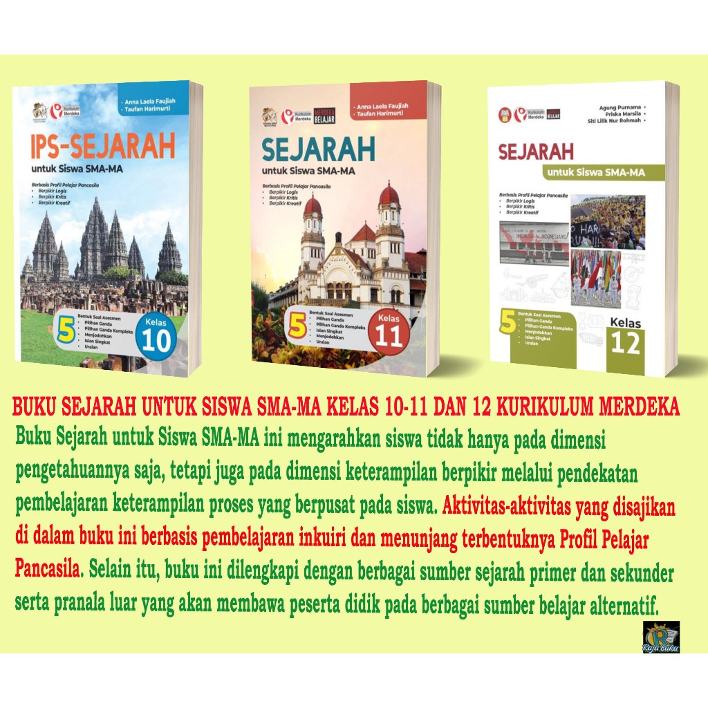 Jual BUKU SEJARAH UNTUK SISWA SMA-MA KELAS 10/X-BUKU SEJARAH UNTUK SISWA SMA-MA KELAS 11/XI-BUKU ...