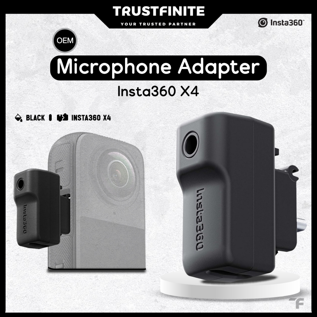 Jual Insta360 X4 Mic Adapter Original / Microphone Adapter Insta 360 X4 ...