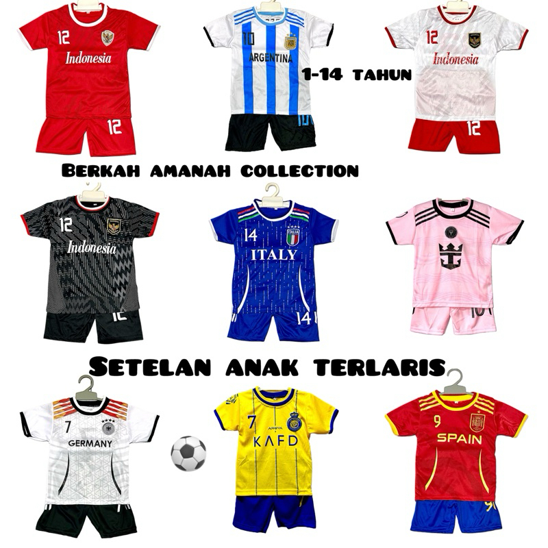 Jual Baju bola anak Argentina/ setelan bola anak timnas Kroasia/ jersey bola anak Argentina ...