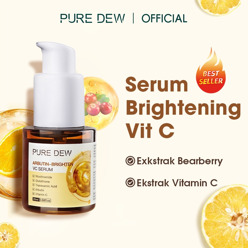 Jual PURE DEW -Mencerahkan Essence Serum Vitamin C Brightening Glow ...