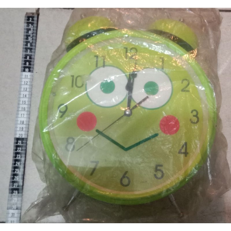 Jual Kado jam dinding dering lonceng pink hijau gambar anak cewek ...