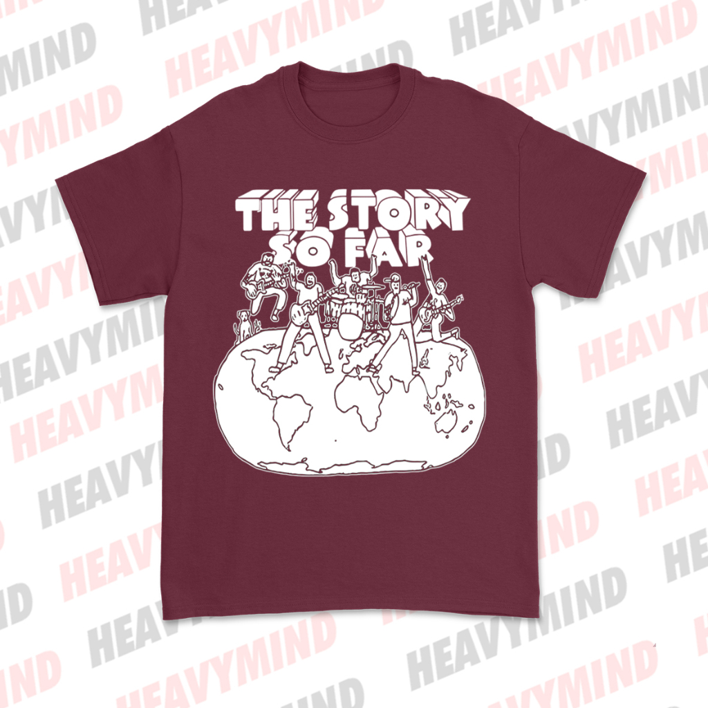 Jual Kaos Band The Story So Far Cartoon Tee Free Sticker | Shopee Indonesia