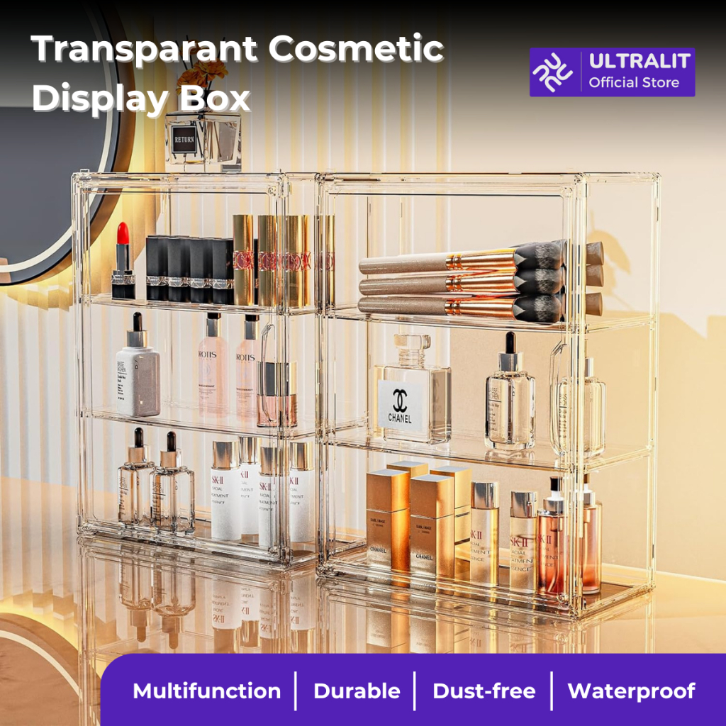Jual ULTRALIT BOXY C Cosmetic Organizer Acrylic Transparant Cosmetic ...