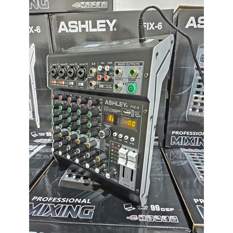 Jual Mixer Ashley Fix6 Original 6 Channel Bluetooth - Soundcard | Shopee Indonesia