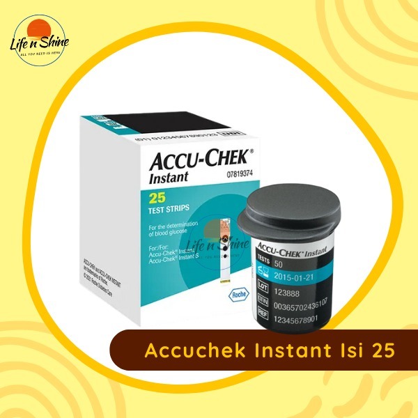 Jual strip accucheck instan test / strip accu check Instant isi 25 ...