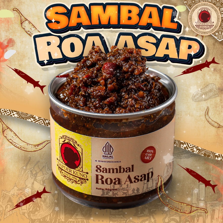 Jual Dapoer Kuno - Sambal Roa Asap 150gr | Shopee Indonesia
