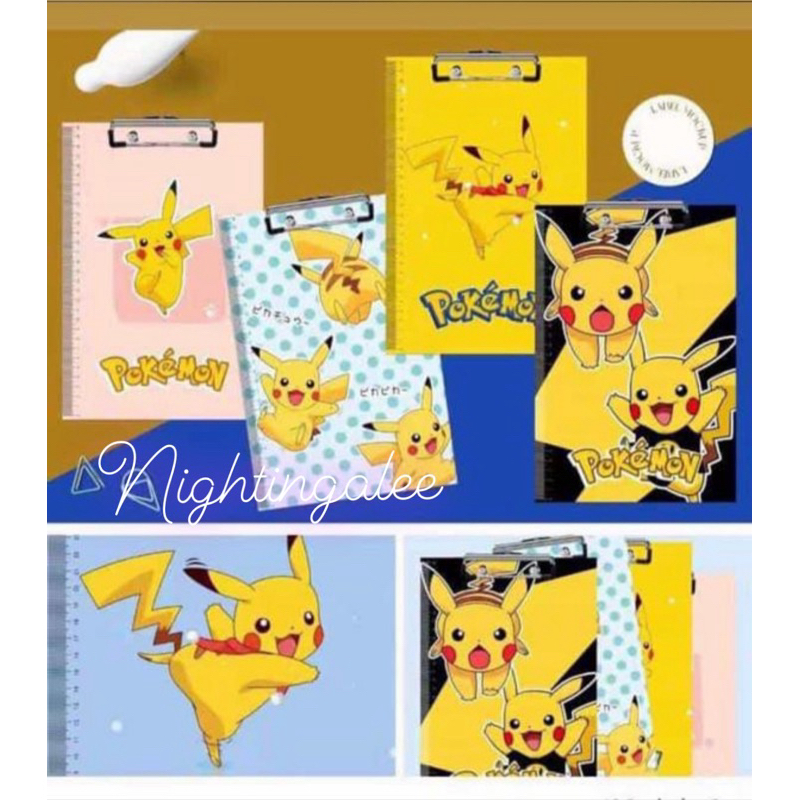 Jual Papan Jalan POKEMON PIKACHU/papan ujian/alas ujian/clip board ...