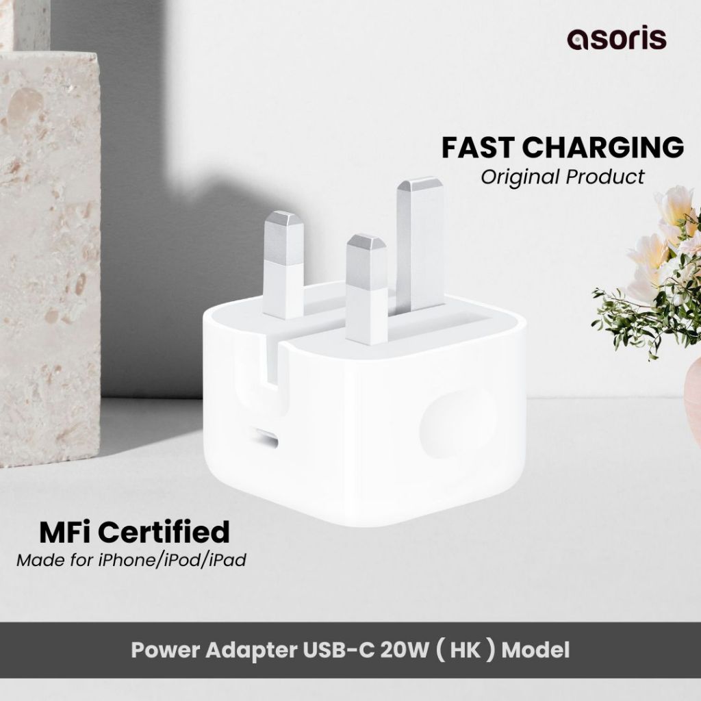 Jual Power Adapter Fast Charging USB-C 20 W HK | Shopee Indonesia
