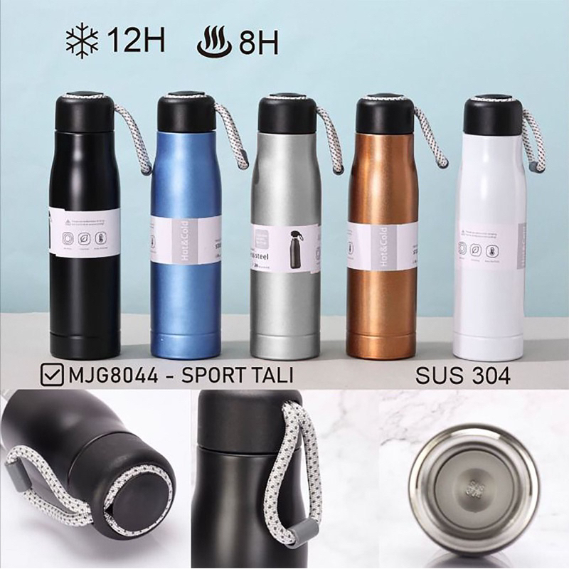 Jual Termos Sport Tali Stainless Steel Double Wall 500ml tumbler sport ...