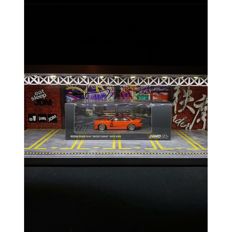 Jual Inno64 NISSAN SILVIA (S14) "ROCKET BUNNY" BOSS AERO WITH ROOF RACK ...