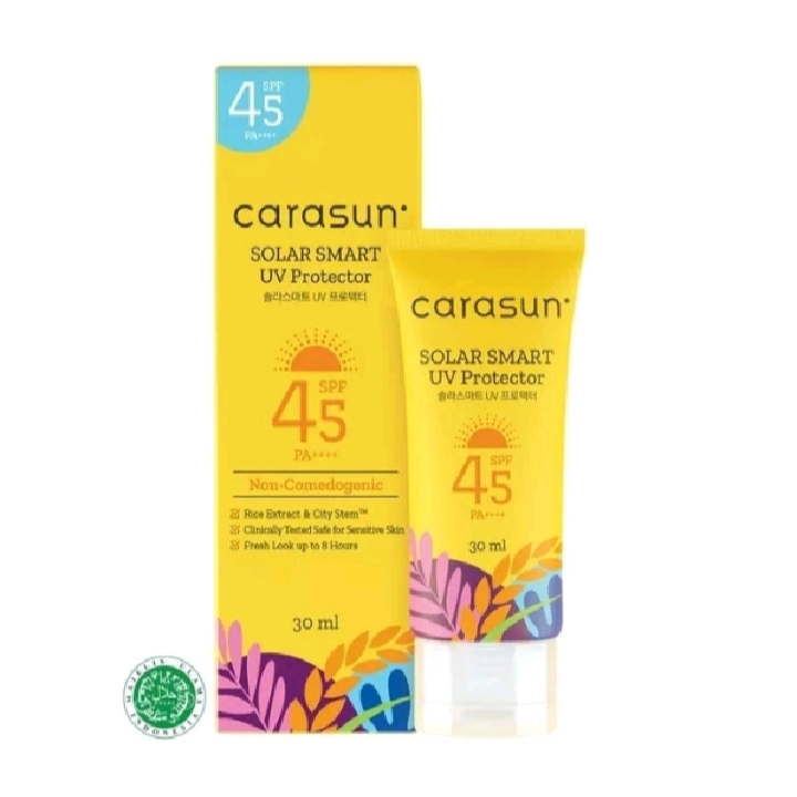 Jual Carasun Solar Smart UV Protector spf 45 pa++++ 30 ml | Shopee Indonesia