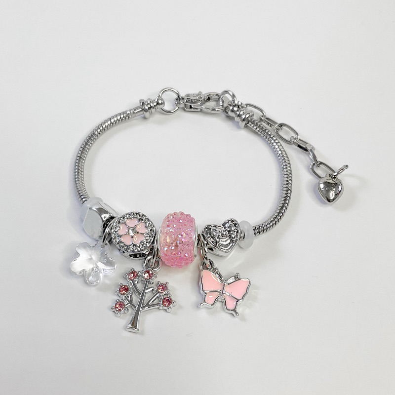 Jual Premium Gelang Pandora Charms Bracelet Serut Titanium Asli Wanita ...