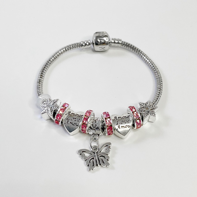 Jual Premium Gelang Pandora Charms Bracelet Serut Titanium Asli Wanita ...