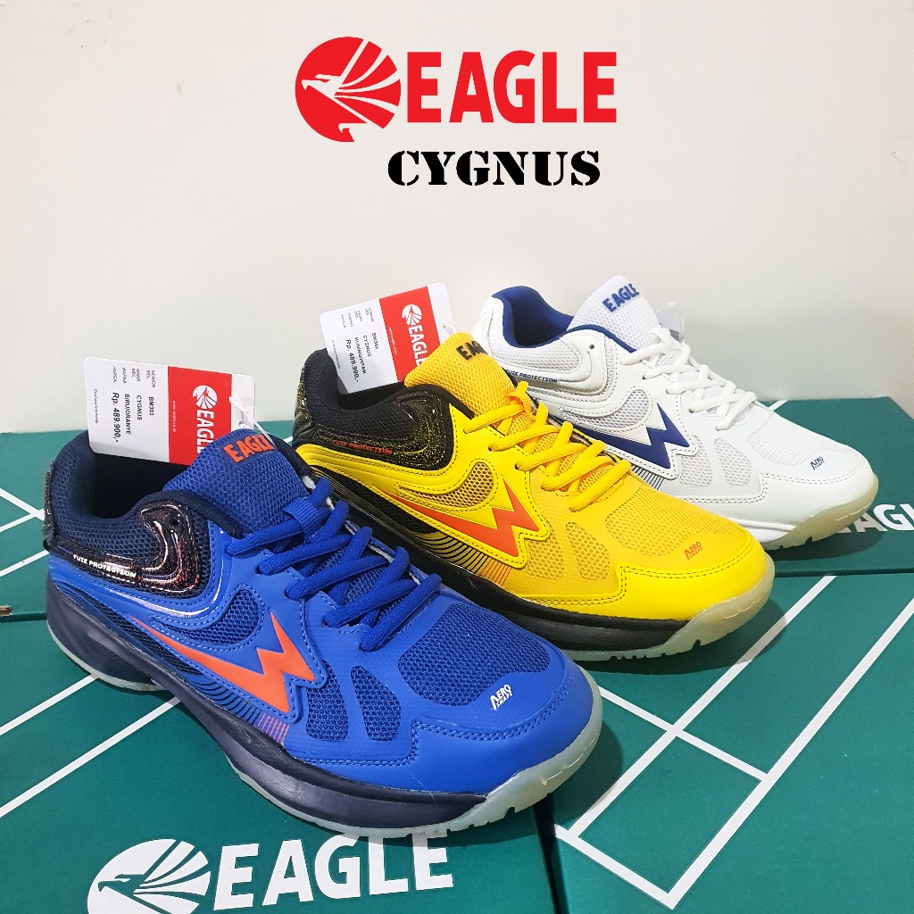 Jual EAGLE - CYGNUS Sepatu Badminton Pria – Badminton Shoes | Shopee ...