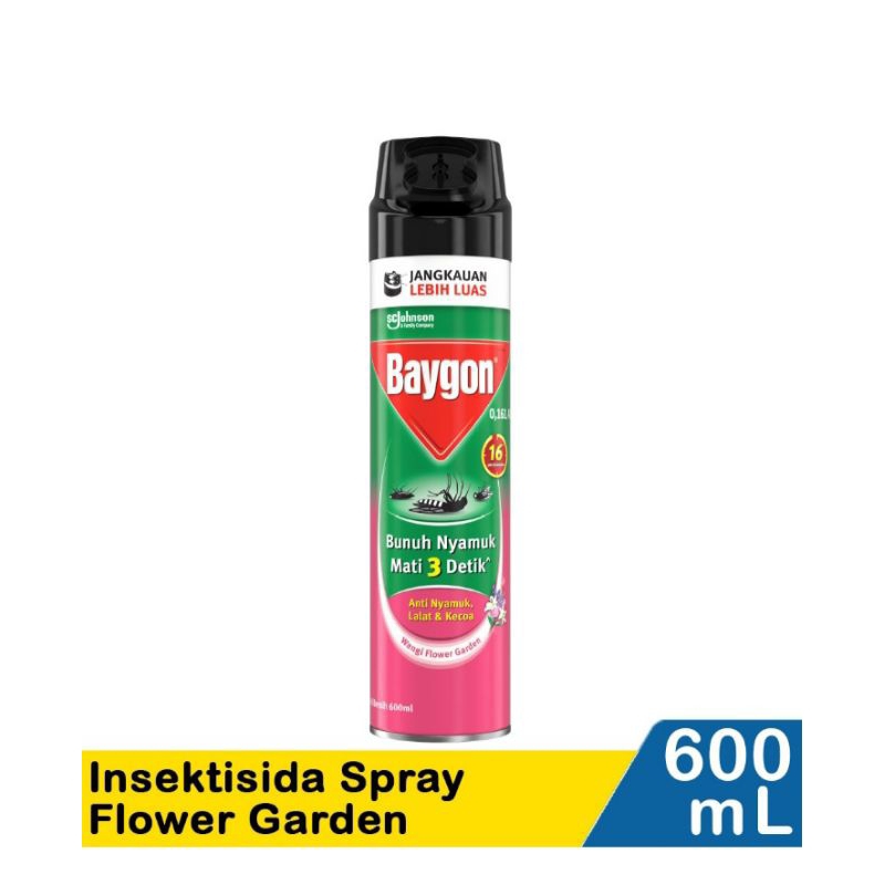 Jual Baygon Insektisida Spray Flower Garden 600Ml | Shopee Indonesia