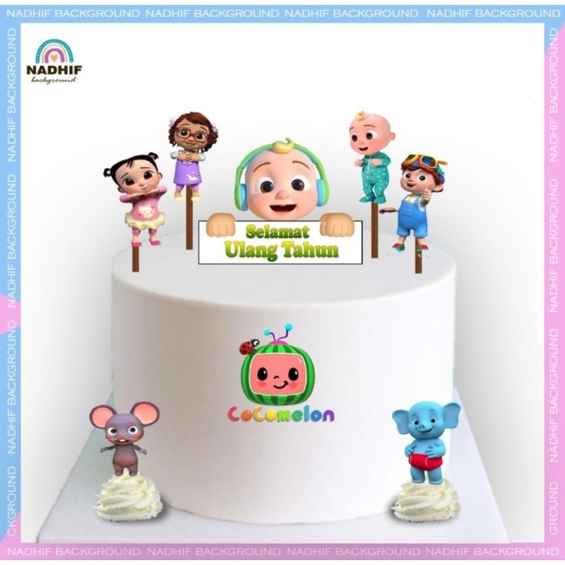 Jual topper kue / dekorasi kue / hiasan kue ultah / happy birthday ...