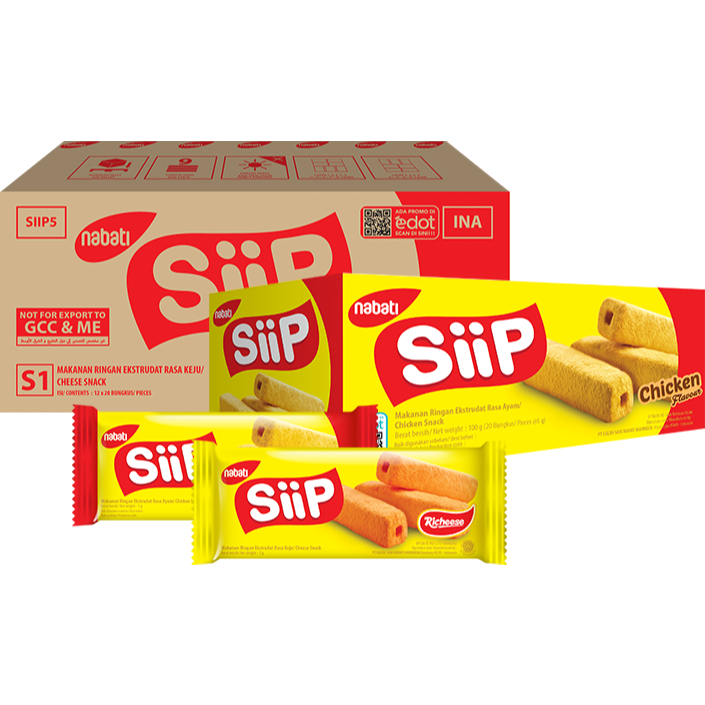 Jual Siip Nabati Makanan ringan 80gr isi 20 Bungkus | Shopee Indonesia