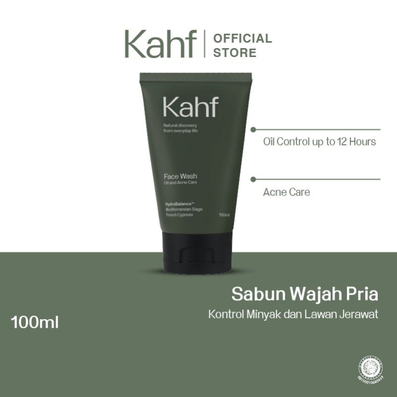Jual Kahf Face Wash 100ml - Kahf Oil and Acne Care Face Wash 100 ml ...