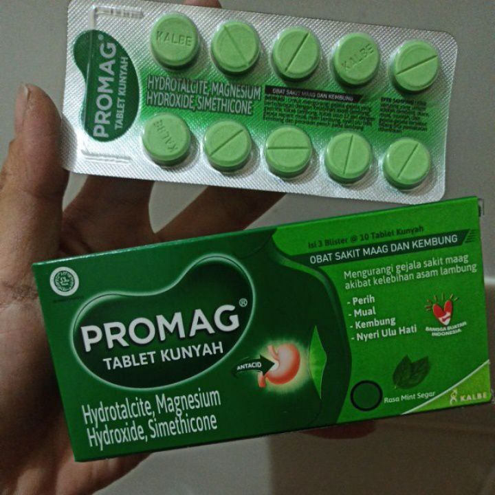 Jual Promag isi 10 tablet - Obat sakit maag dan kembung | Shopee Indonesia