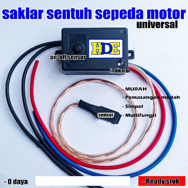 Jual pengaman saklar sensor sentuh sepeda motor universal model ...