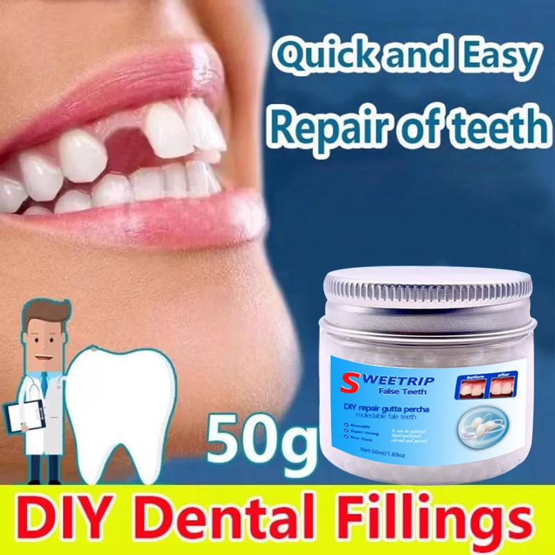 Jual Penambal Gigi Permanen Asli Temptooth Gigi Palsu Temporary Tooth ...