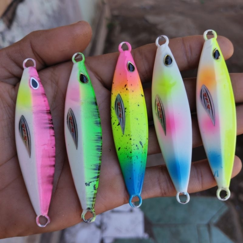Jual metal jig full gid 20gram 25gram 30gram Micro jig UV metal jig 25gram metal jig 30gram Glow ...