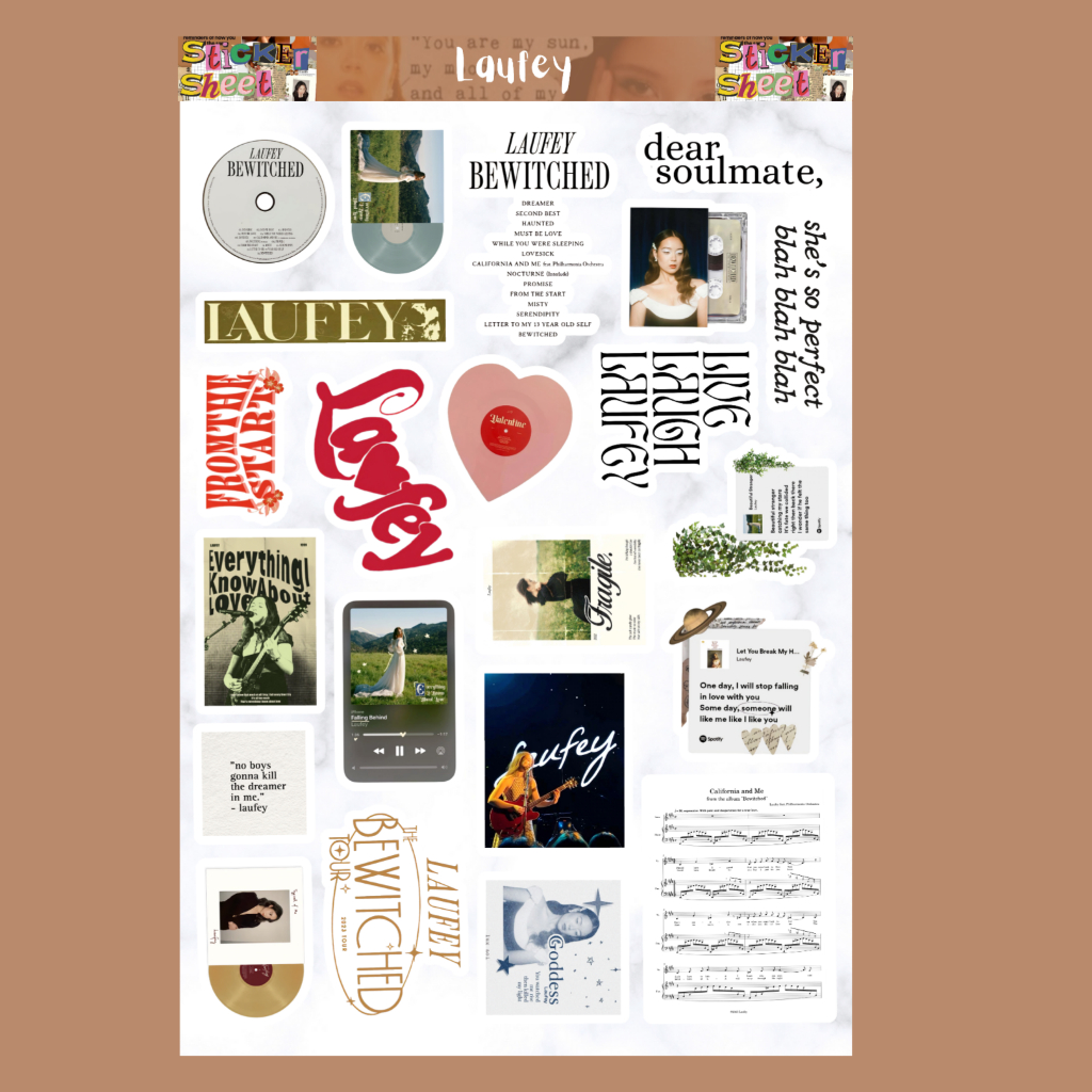 Jual Laufey Sticker Sheet | Shopee Indonesia