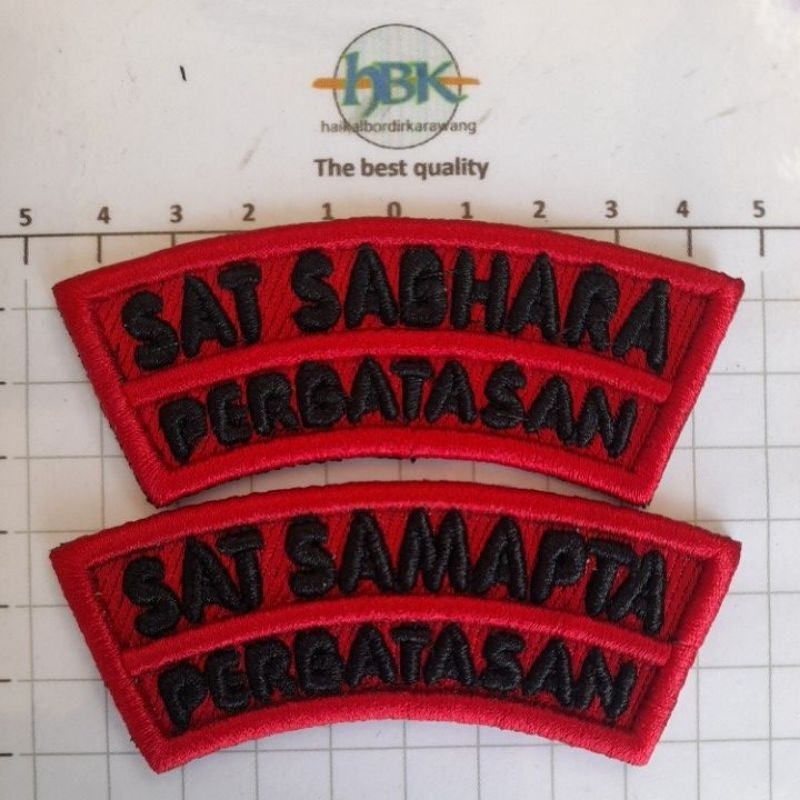 Jual SAT SAMAPTA/SABHARA PERBATASAN BORDIR TIMBUL | Shopee Indonesia