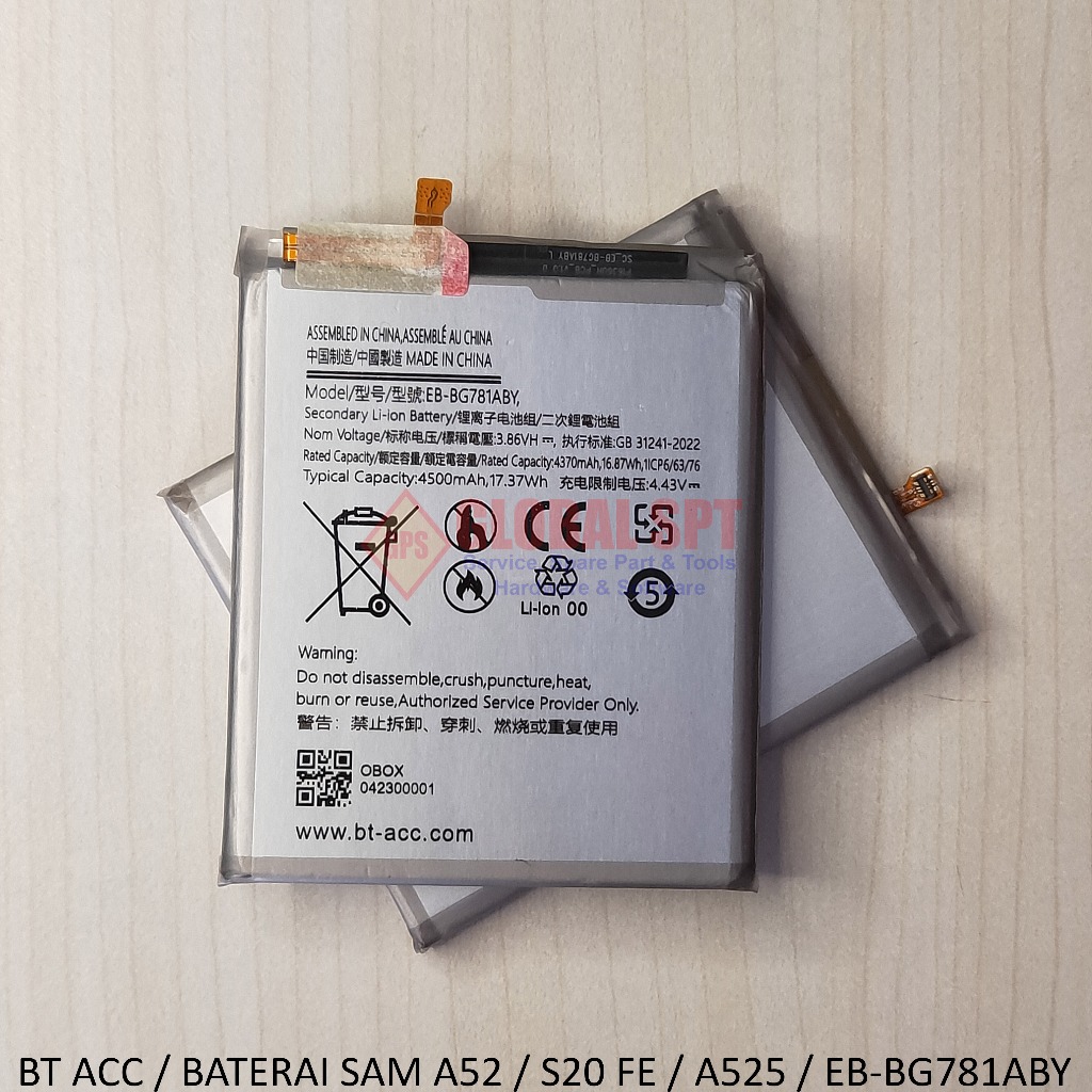 Jual BT ACC / BATERAI SAMSUNG A52 / S20 FE / A525 / EB-BG781ABY / BATRE / BATERE / BATTERY ...
