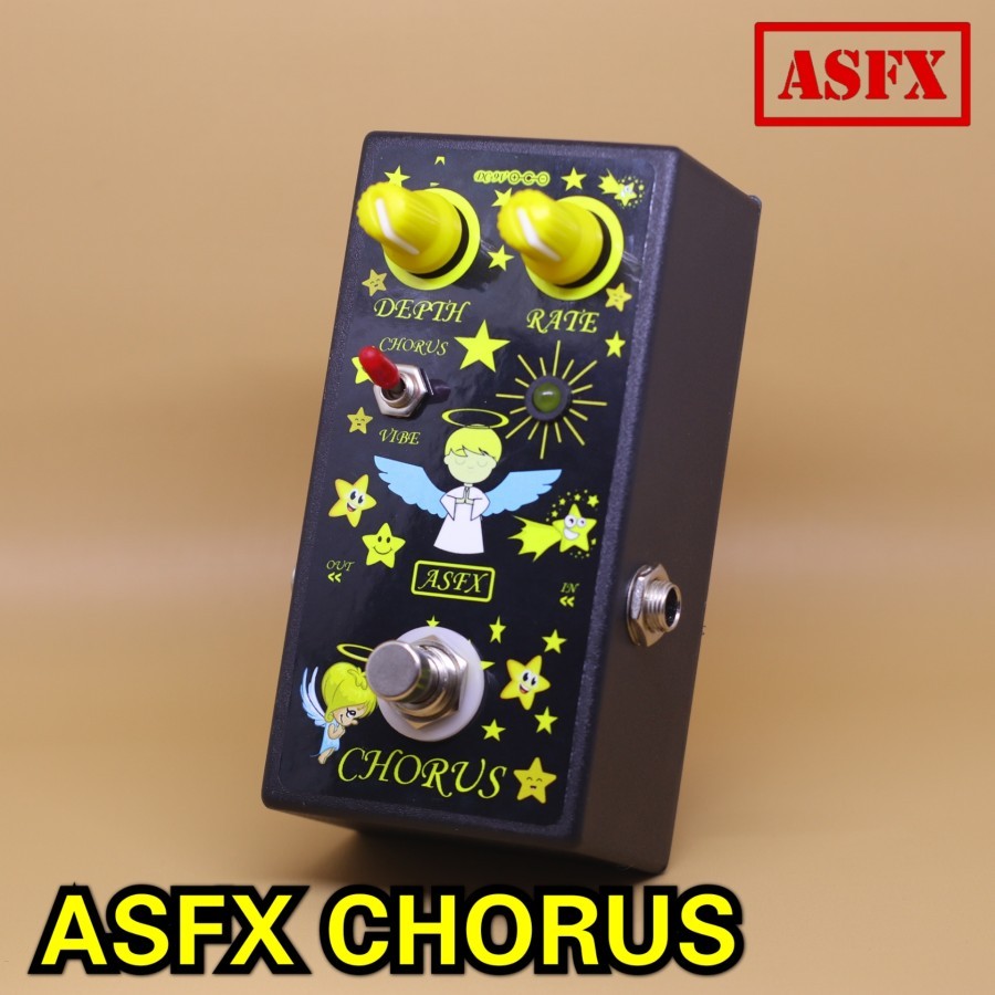 Jual ASFX CHORUS dengan 2 mode efek chorus dan vibe untuk gitar dan bass guitar effects pedal ...