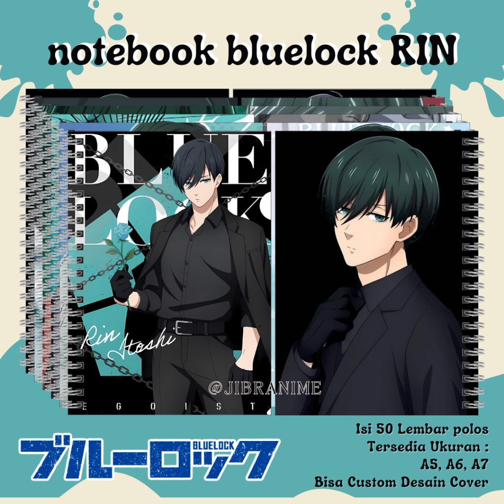 Jual NOTE BOOK BLUE LOCK RIN / NOTEBOOK BLUE LOCK RIN / BUKU CATATAN ...