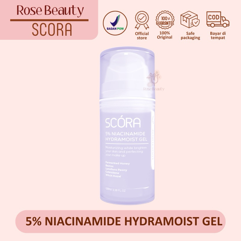 Jual SCORA 5% Niacinamide Hydramoist Gel 100ml Pelembab Wajah yang Mencerahkan Kulit Memperbaiki ...