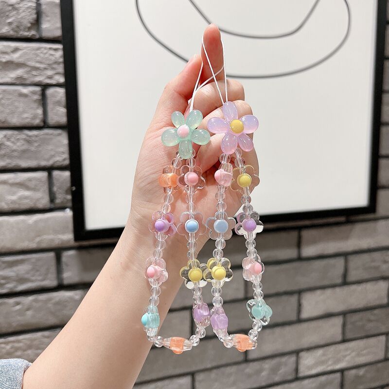 Jual Phone strap manik motif Bunga fashion Tali lanyard HP estetik ...