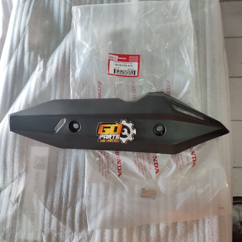 Jual Cover Tameng Tutup Pelindung Knalpot New Vario 125 150 2018 - 2022 K2V Cover Muffler 18318 ...