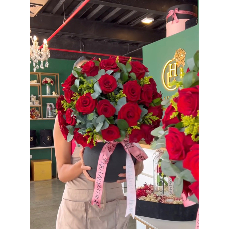 Jual the roses bloombox bouquet bucket buket bunga segar fresh instant ...