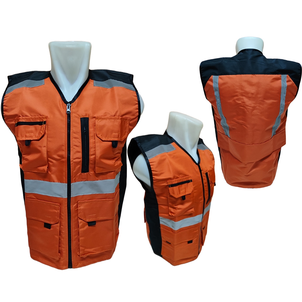 Jual Rompi Safety Proyek Untuk Pekerjaan Umum Orange Bata Terbaru ...