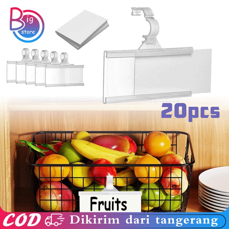 Jual Price Label Holder 20pcs Label Harga Mika Minimarket Price Tag ...