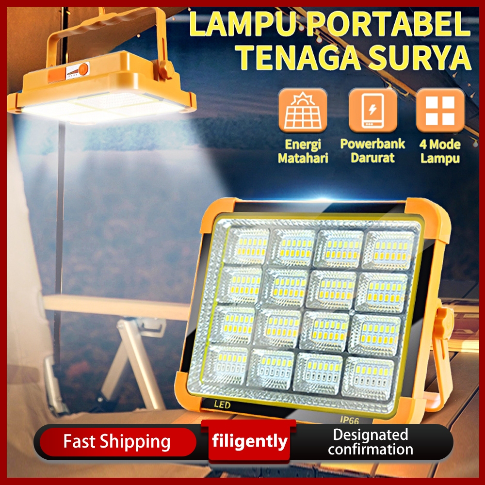 Jual ⚡2800W Lampu LED Solar emergency Lampu panel surya tenaga 300W LED ...