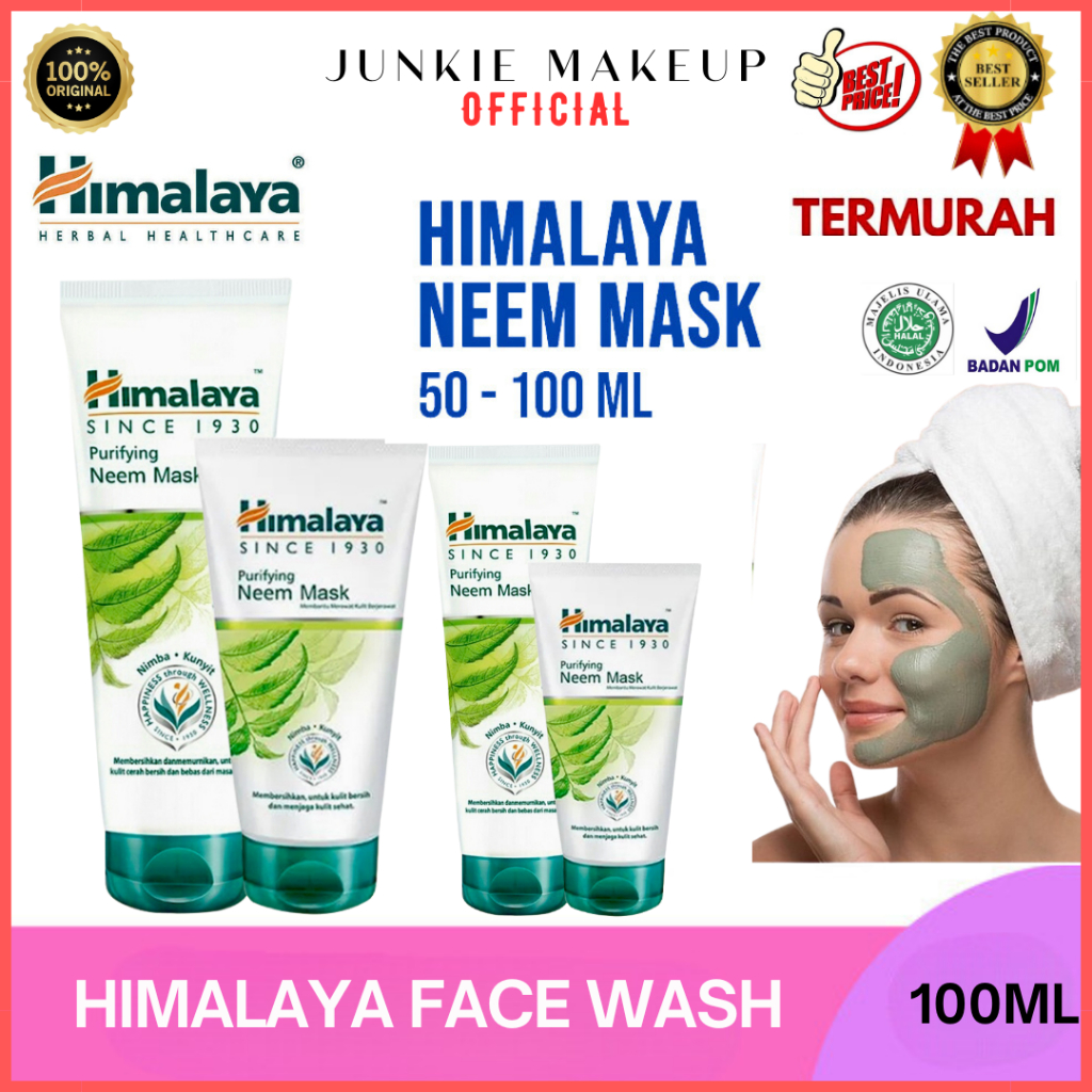 Jual 𝗝𝗨𝗡𝗞𝗜𝗘 𝗠𝗔𝗞𝗘𝗨𝗣 - Himalaya Mask | Masker Himalaya Jerawat | Himalaya ...